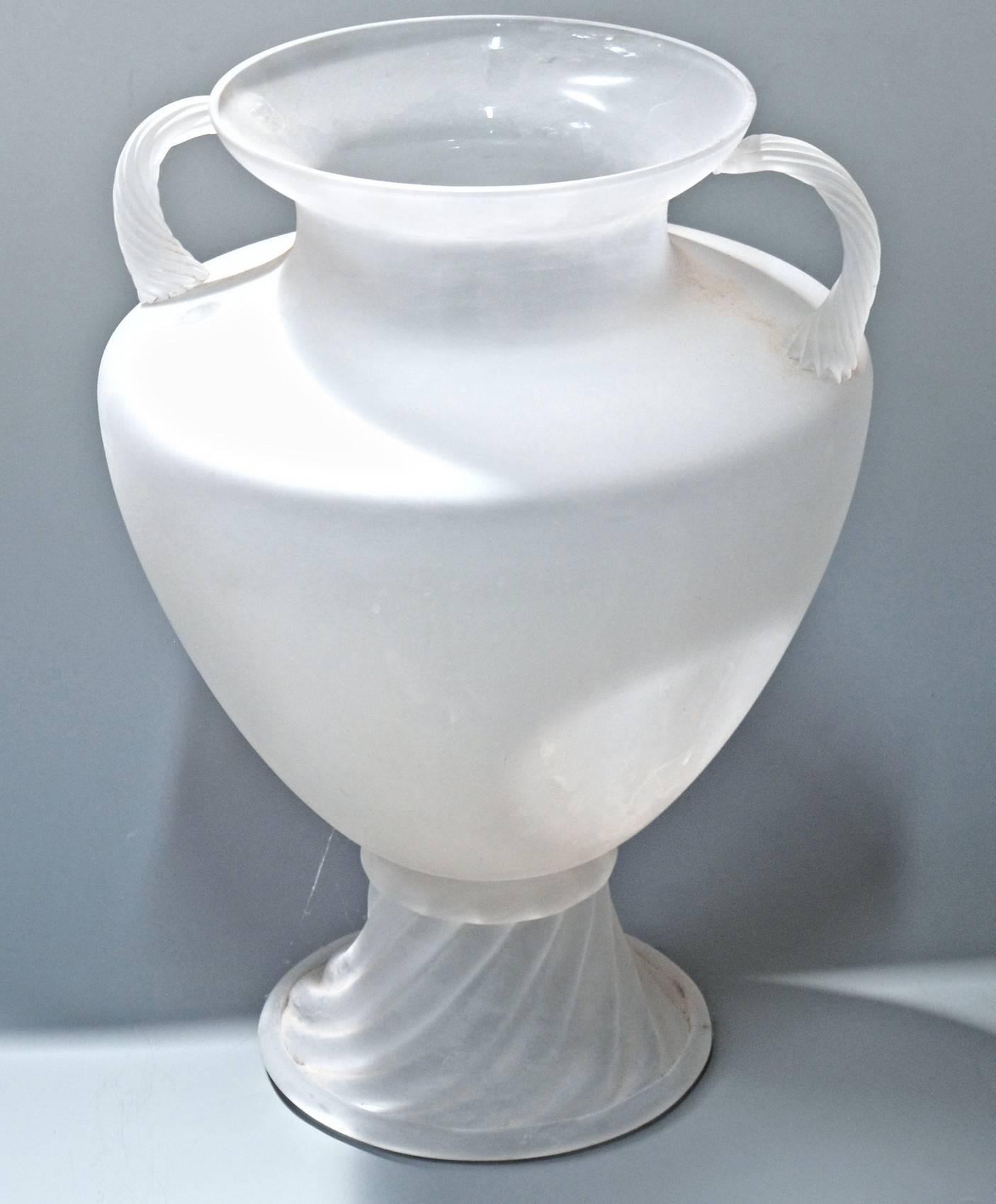 Vittorio Rigattieri at Seguso Vetri D’Arte Murano, Huge Scavo Urn ...