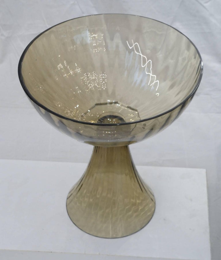 Alberto Donà, Tall Footed Bowl, Olive Mezzatinta Rigadin, Hexagonal ...