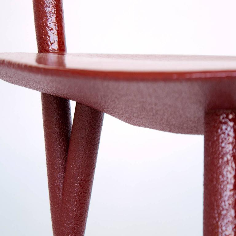 Faye Toogood Oxblood Rubber Spade Chair For Sale at 1stDibs