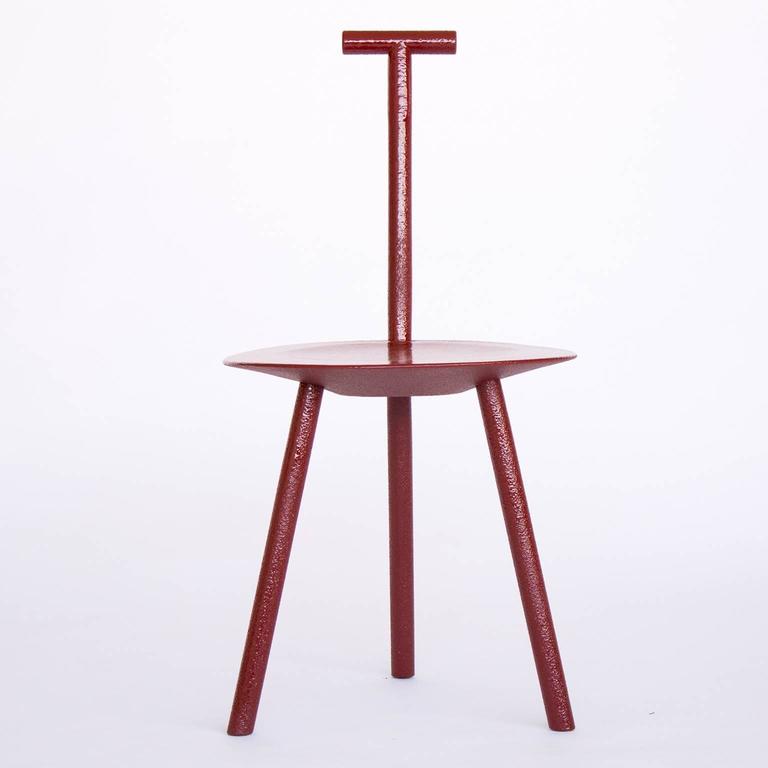 Faye Toogood Oxblood Rubber Spade Chair For Sale at 1stDibs