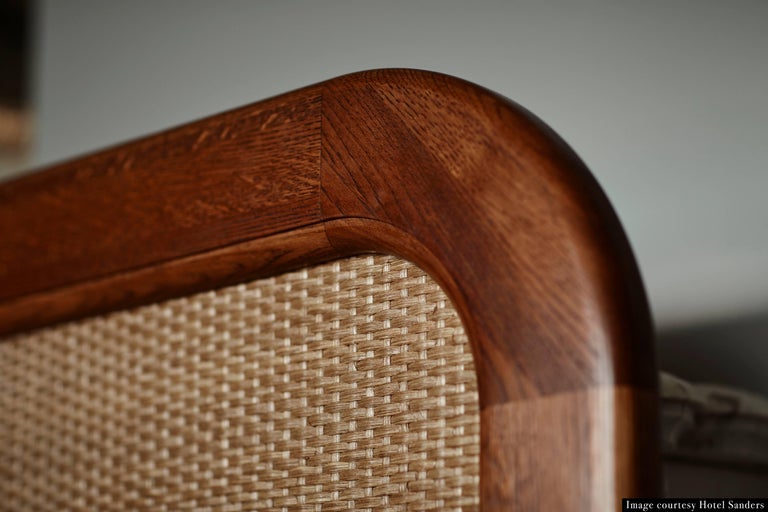 Sanders Bed by Lind + Almond in Oak and Rattan, USA Queen For Sale at ...