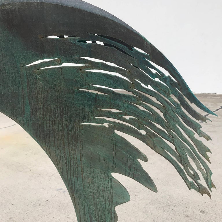 Midcentury Angel Wing Sculpture For Sale at 1stDibs