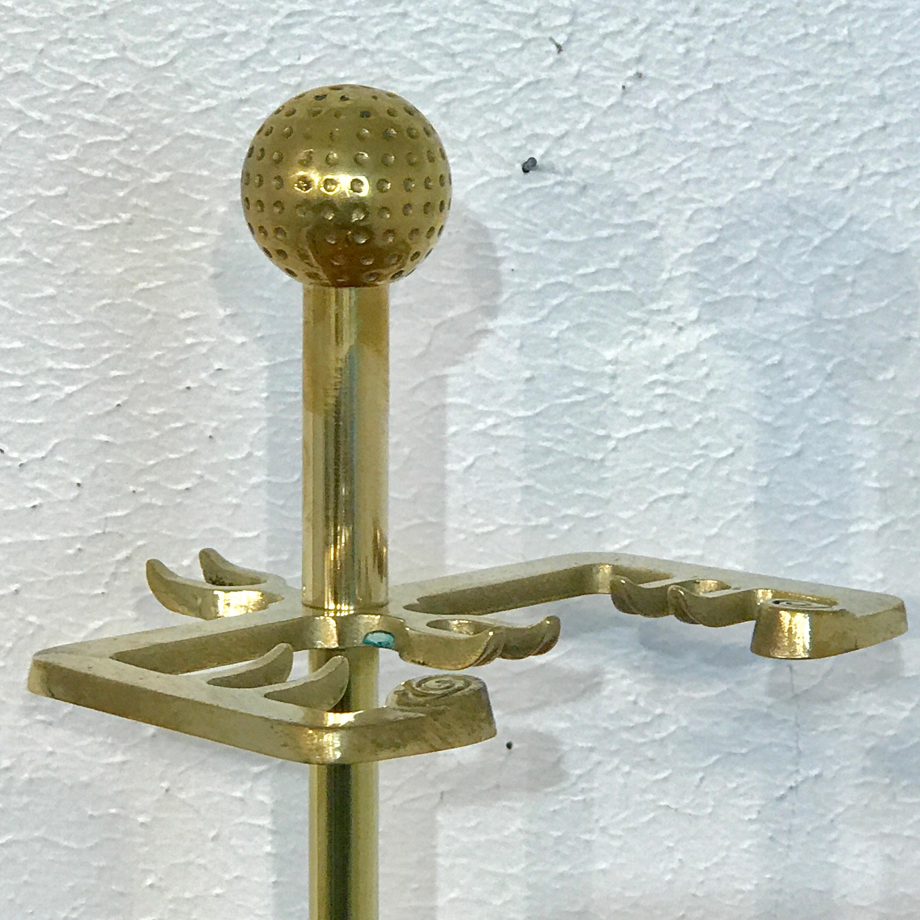 Vintage Brass Golf Motif Fireplace Tool Set For Sale at 1stDibs | golf ...