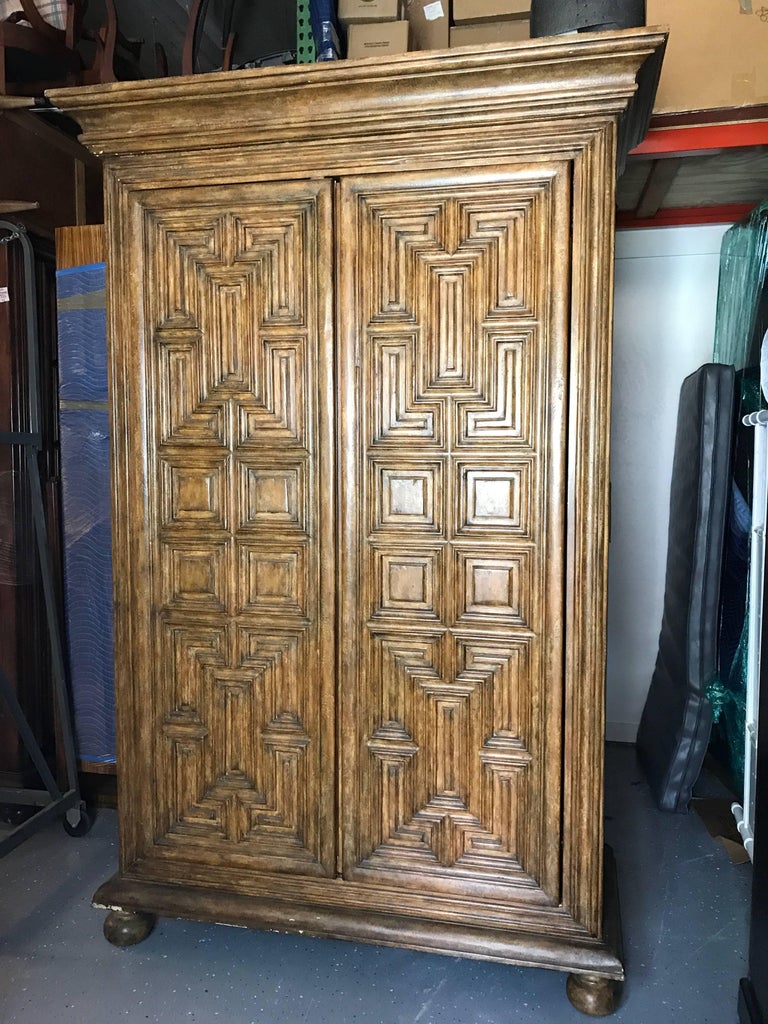 Lighter Geometric Armoire by Charles Pollock for the William Switzer ...