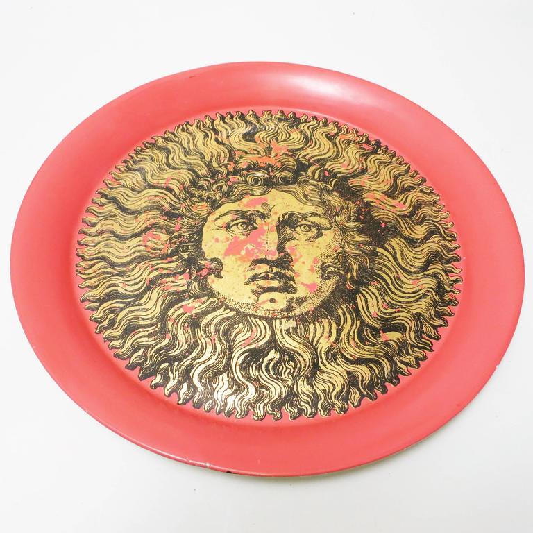 Large Tray King Sun by Piero Fornasetti, circa 1950 For Sale at 1stDibs