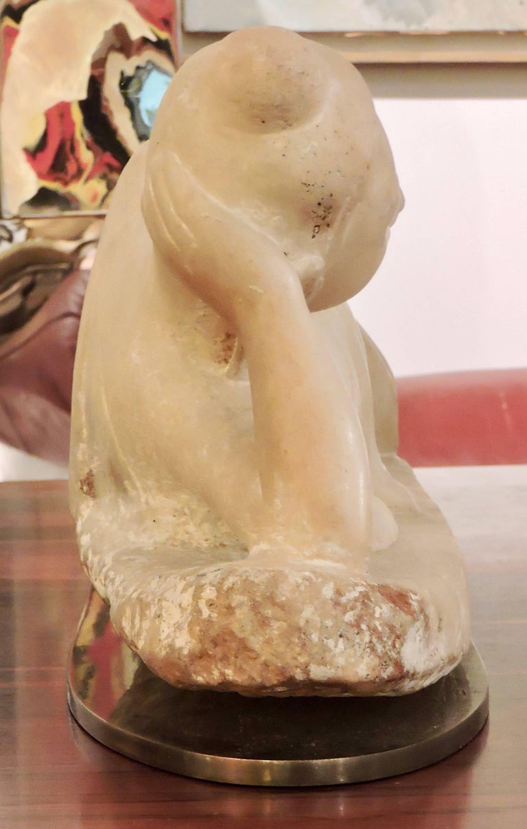 Burma, a 19th Century Alabaster Reclining Buddha at 1stDibs