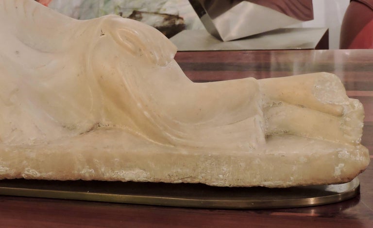 Burma, a 19th Century Alabaster Reclining Buddha at 1stDibs