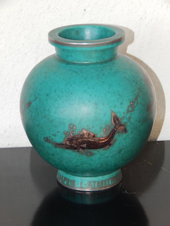 William Kåge Gustavsberg Argenta Vase #71 For Sale at 1stDibs