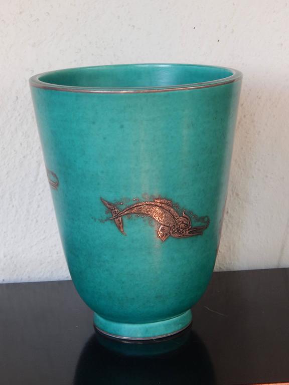 William Kåge-argenta Vase for Gustavsberg, circa 1940 For Sale at 1stDibs