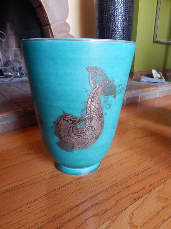 William Kåge-argenta Vase for Gustavsberg, circa 1940 For Sale at 1stDibs