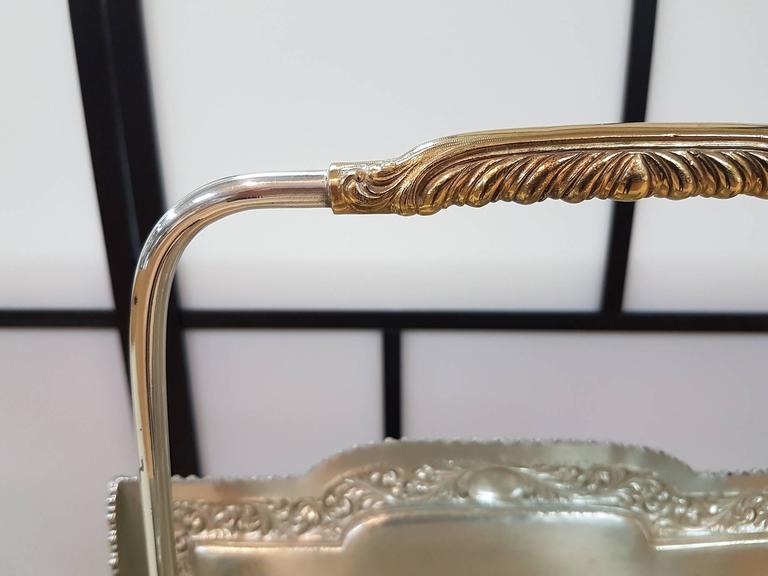 20th Century Italian Solid Silver e precious wood Magazine Rack. Made ...