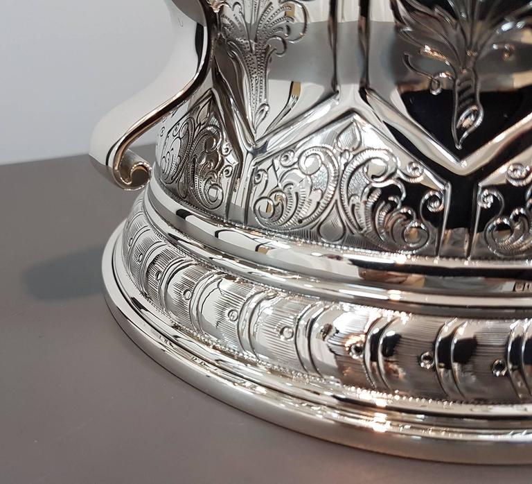 20th century Italian Sterling Silver Tankard german revival. Made in ...