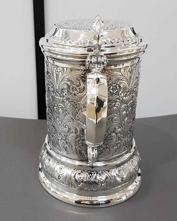 20th Century Italian Sterling Silver Tankard Victorian revival ceased ...
