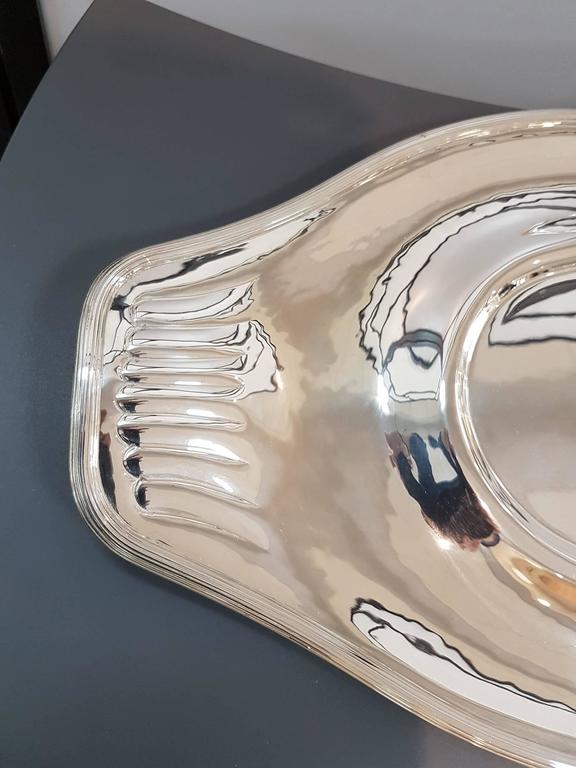 20th Century Italian Silver Tureen and Tray Adams revival. Enbossed ...