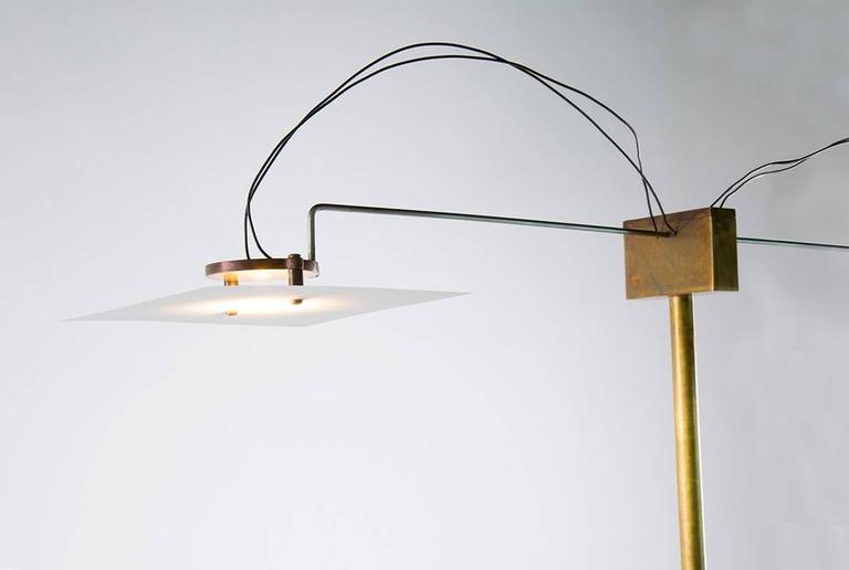 Folio Standing Desk Light, Handmade in Brass by Christopher Gentner For ...