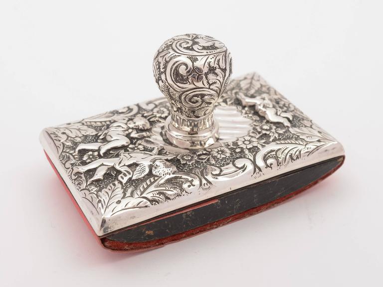 19th Century Victorian Silver Rocker Blotter, Birmingham, 1891 at 1stDibs