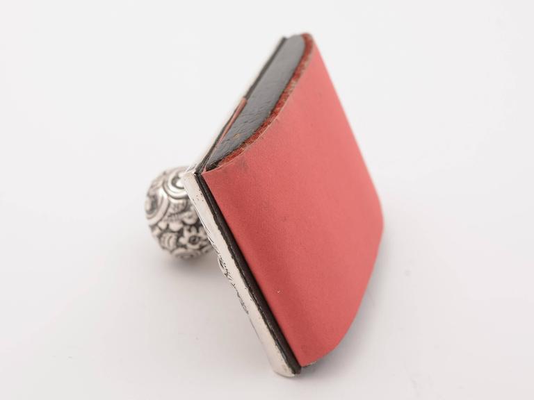 19th Century Victorian Silver Rocker Blotter, Birmingham, 1891 at 1stDibs