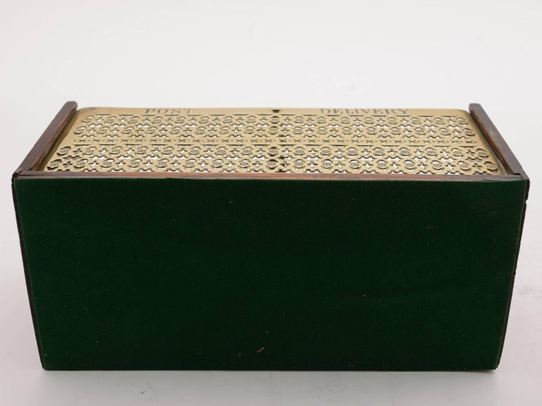 Victorian Oak and Brass Post Box, circa 1890 at 1stDibs