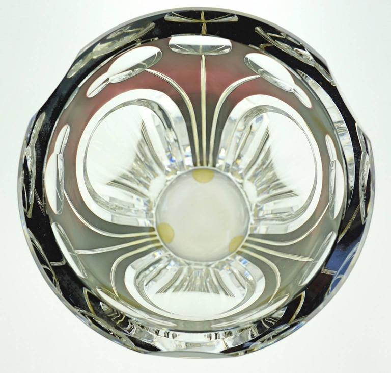 Rare Art Deco Val Saint Lambert Numbered Crystal Vase at 1stdibs