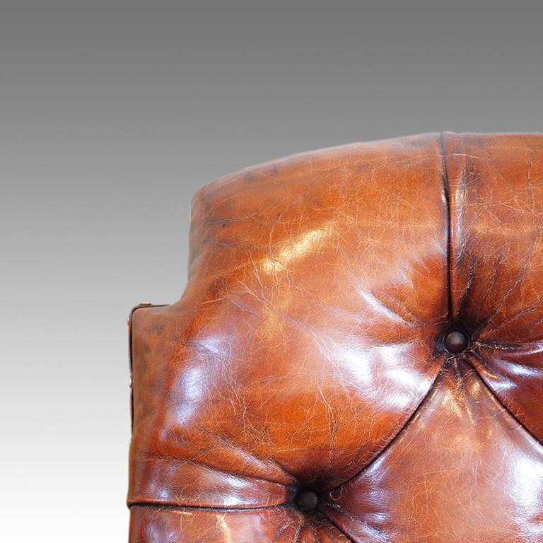 Victorian Leather Button Back Easy Chair at 1stDibs | leather button ...