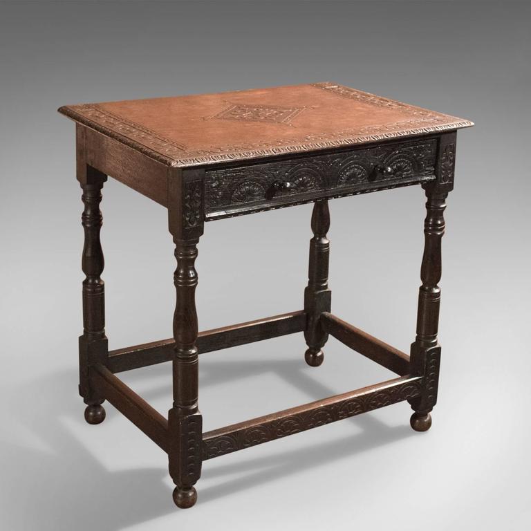Antique Hall Table, Georgian Carved Oak, circa 1800 at 1stDibs