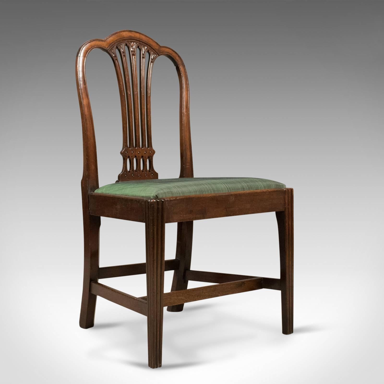 Pair of Antique Chairs, After Hepplewhite, Georgian, circa 1780 at 1stDibs