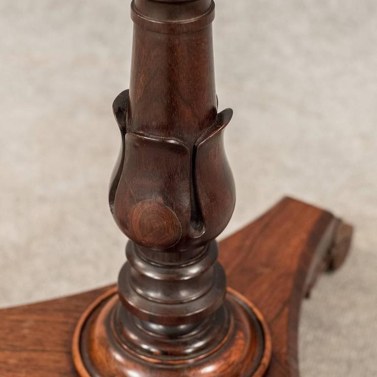 Antique Pole Screen Needlepoint Tapestry Stand Rosewood Regency, circa ...