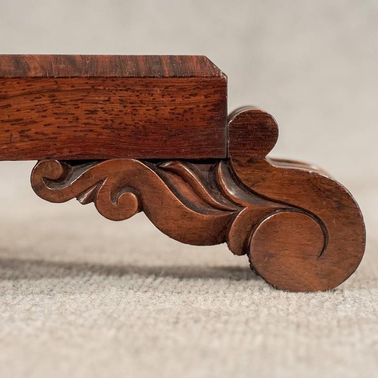 Antique Pole Screen Needlepoint Tapestry Stand Rosewood Regency, circa ...