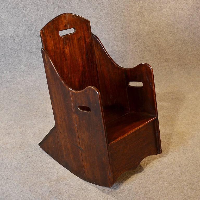 Antique Childs Rocking Chair Children's Rocker Seat English Georgian ...