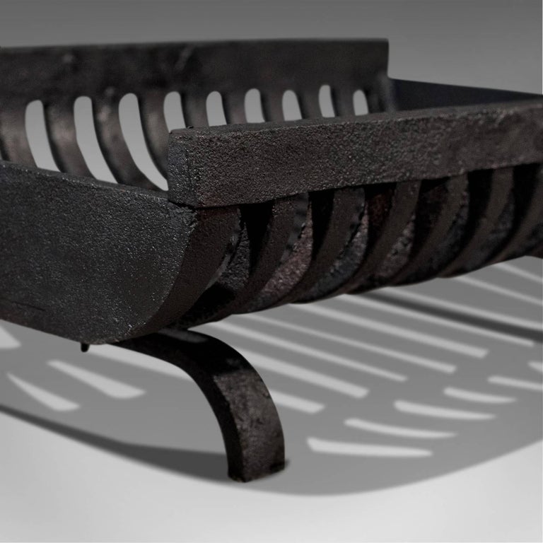 Antique Fire Basket Open Freestanding Fire Grate Cast Iron, circa 1900 ...