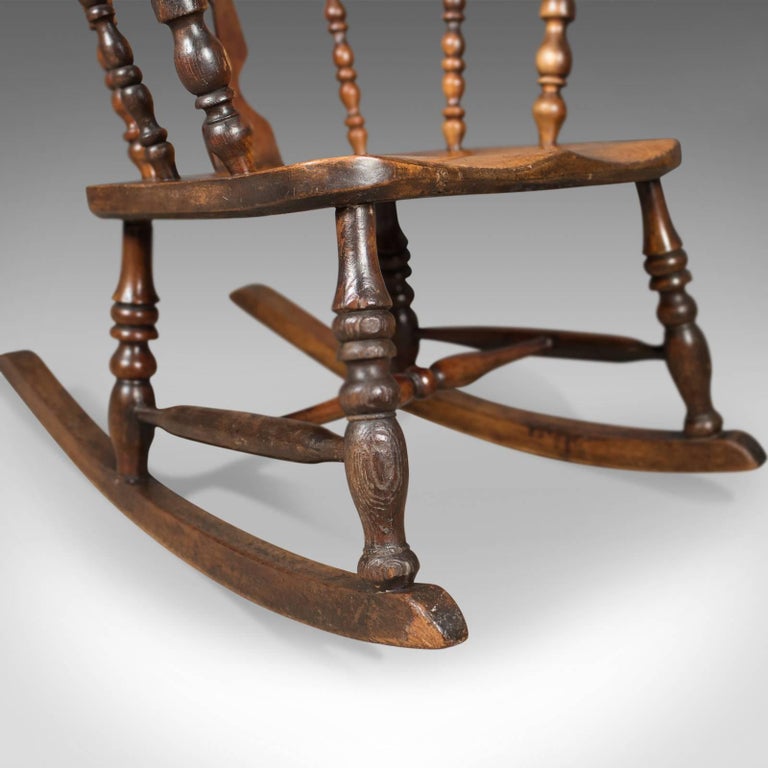 Victorian Antique Windsor Rocking Chair, English Armchair, Yorkshire ...