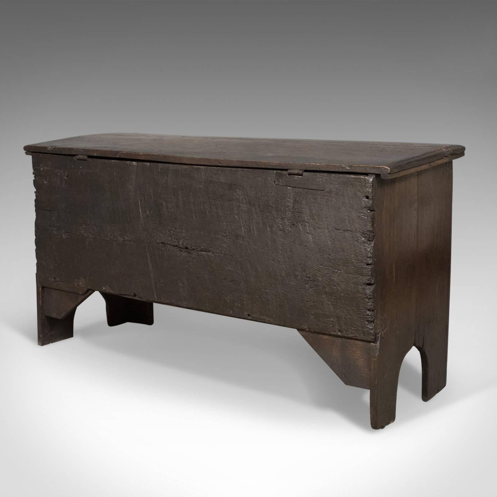 Antique Coffer, Early 18th Century Trunk, English Oak Sword Chest ...