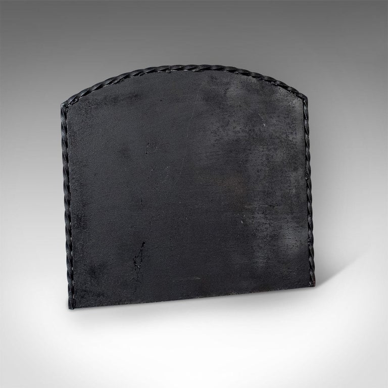 Large Antique Cast Iron Fire Back, Heavy Fire Plate, Fireplace, circa ...