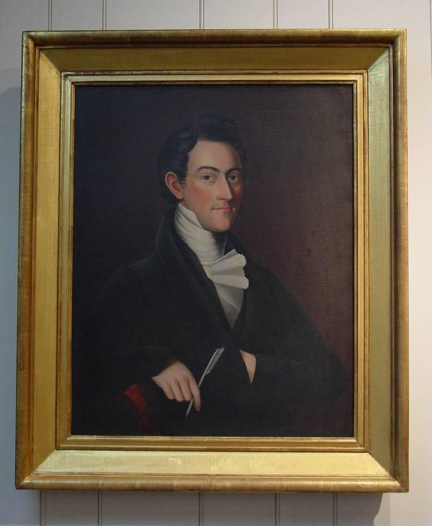Pair of Portraits of a Lady and Gentleman Attributed to Ammi Phillips ...
