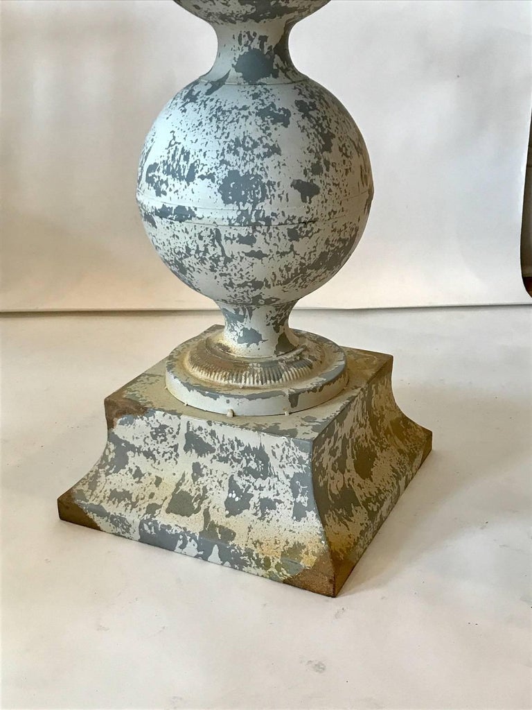 Zinc Garden Table For Sale at 1stDibs