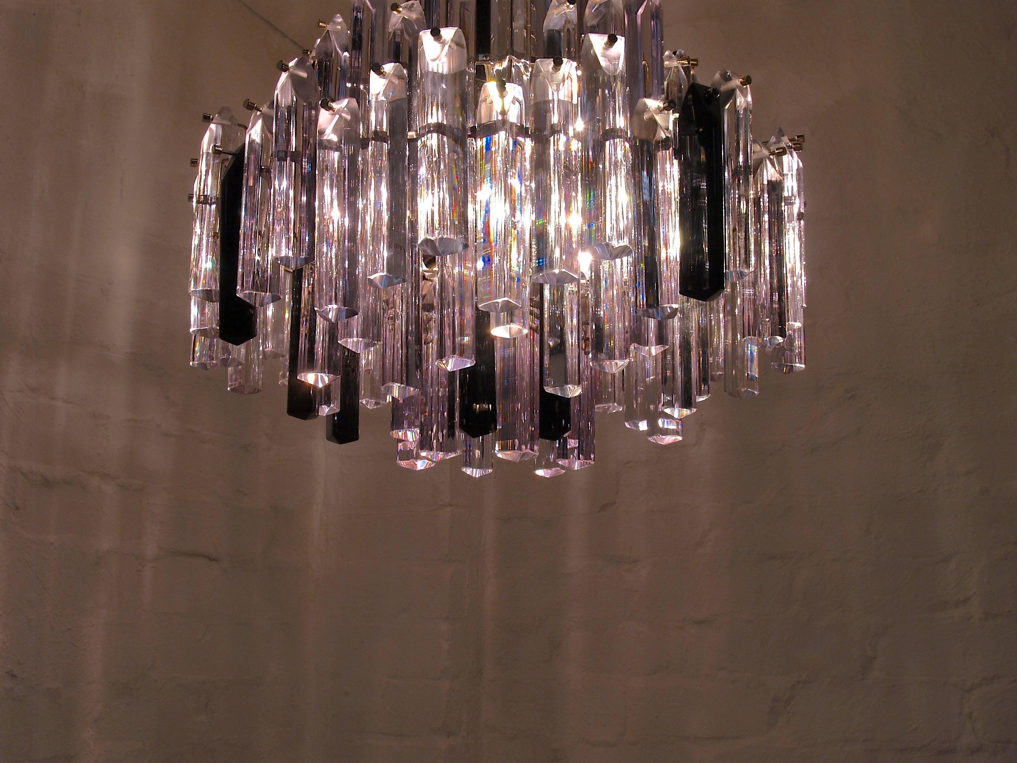 Venini Style Modern Baroque Crystal Chandelier by George Surtees ...