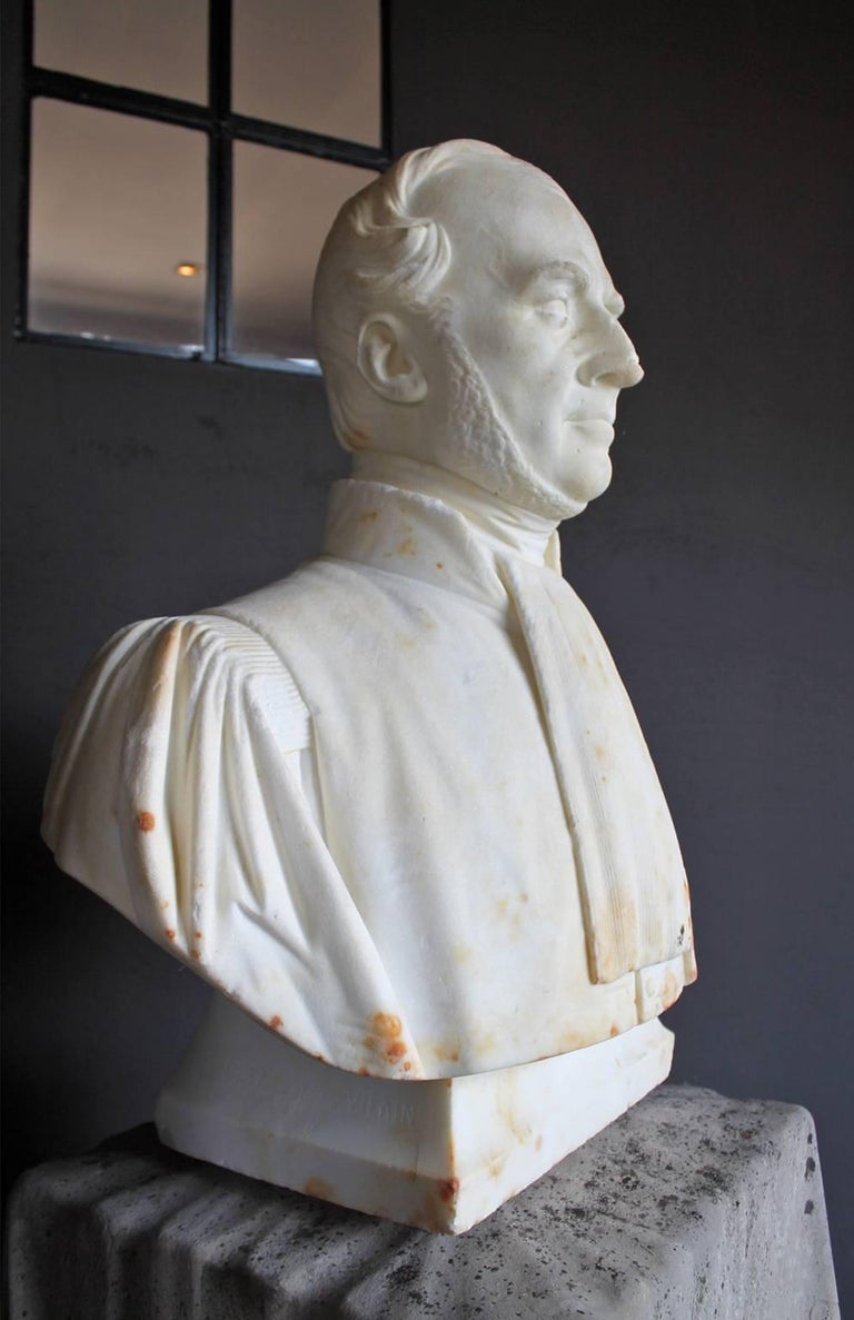 Marble Head-Statue, 19th Century For Sale at 1stDibs