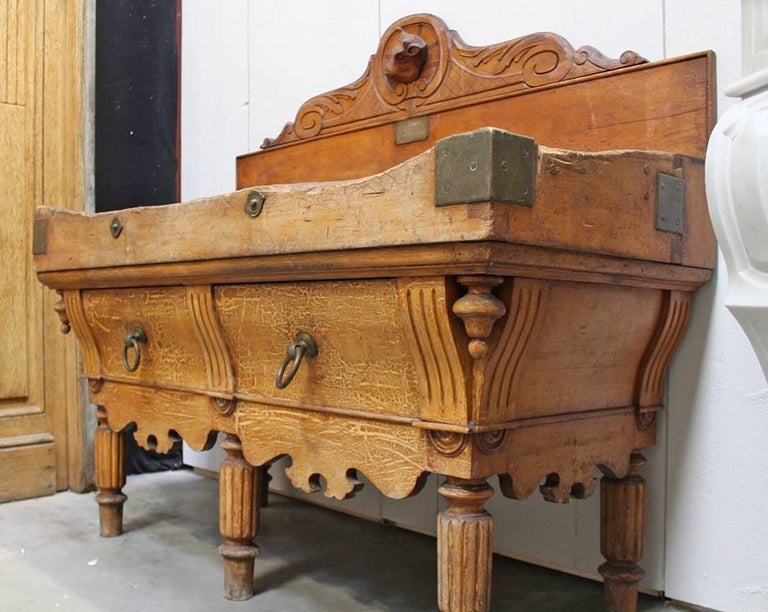 Antique Wood Chopping Block, 19th Century at 1stDibs | antique chopping ...