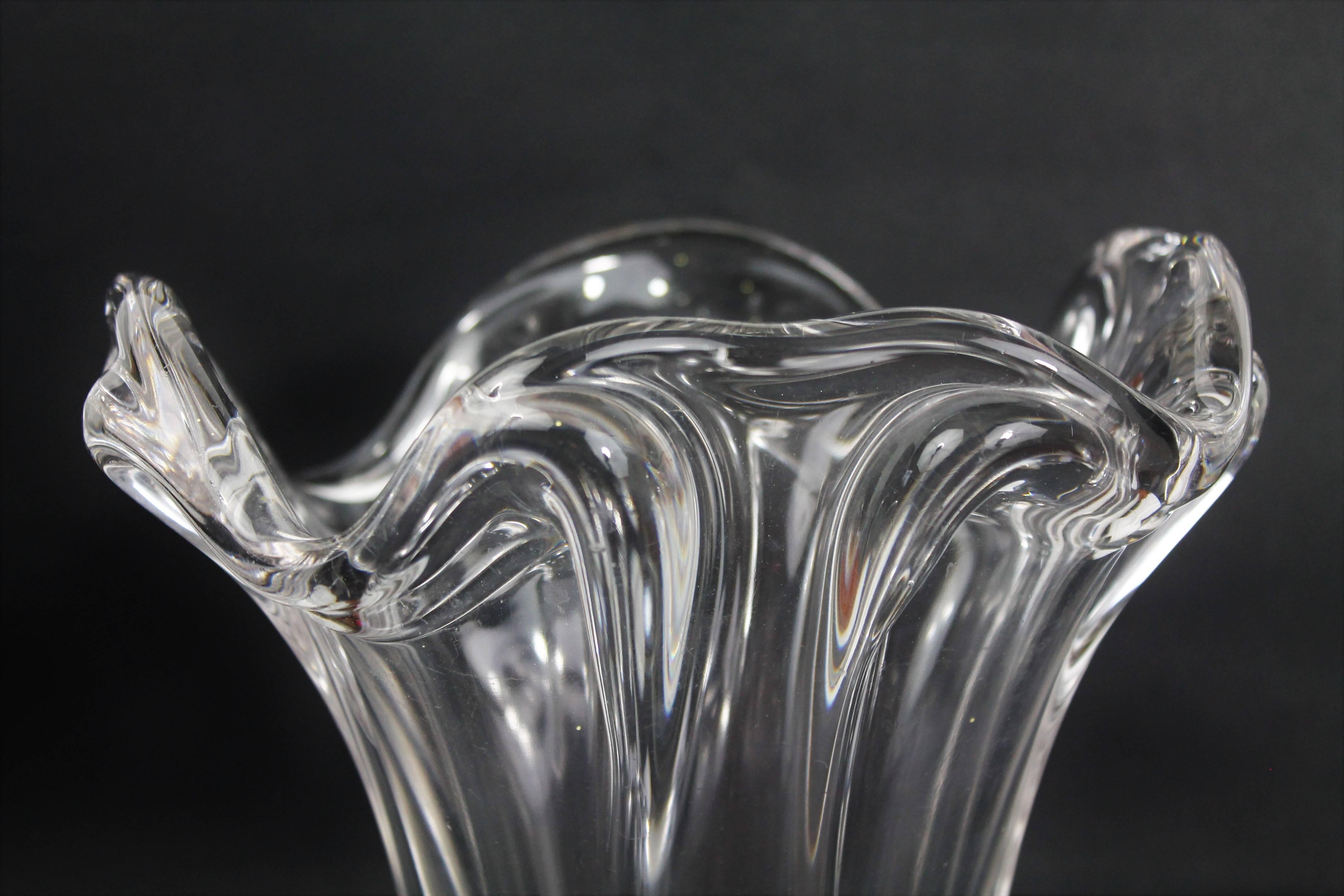 Vintage Crystal Vase, 1960 at 1stDibs | vintage crystal vases, crystal ...