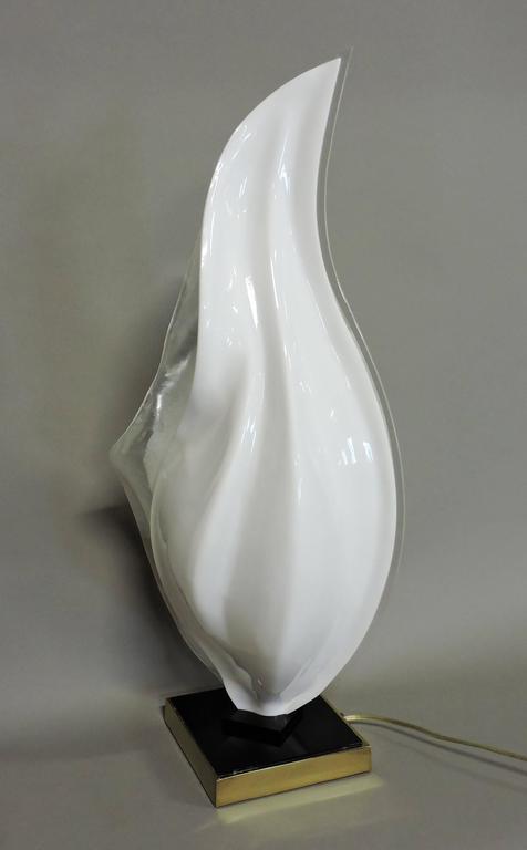 Rougier Mid-Century Modern Organic Free-Form Acrylic Table Lamp at 1stDibs
