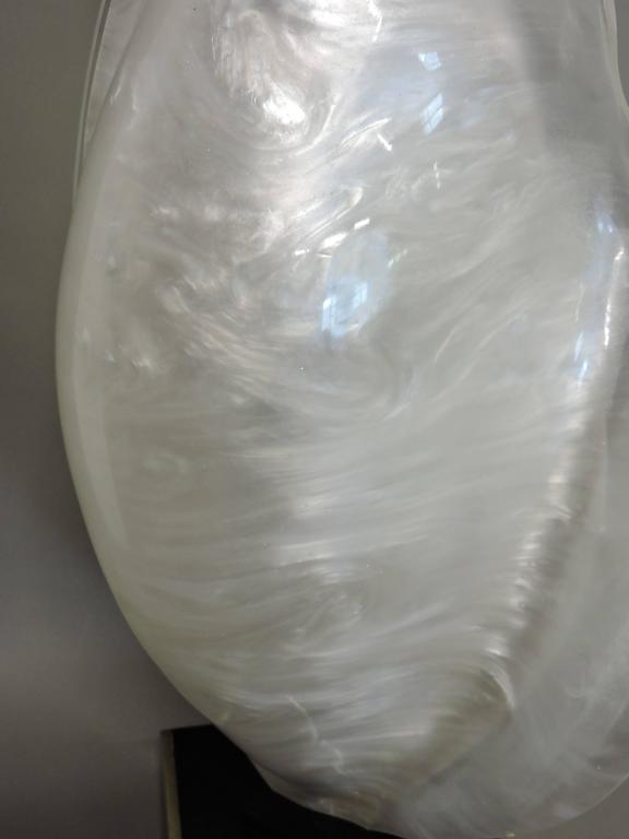 Rougier Mid-Century Modern Organic Free-Form Acrylic Table Lamp at 1stDibs