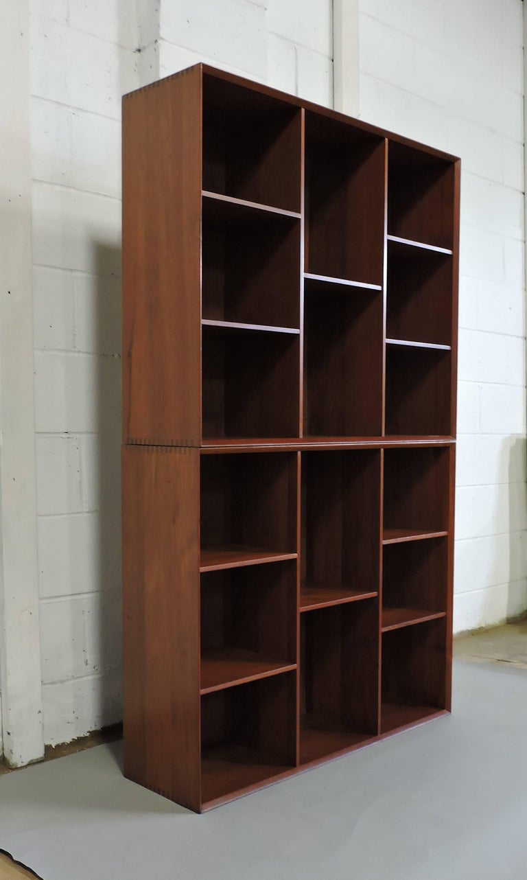 Midcentury Danish Modern Peter Hvidt Solid Teak Bookcase at 1stDibs