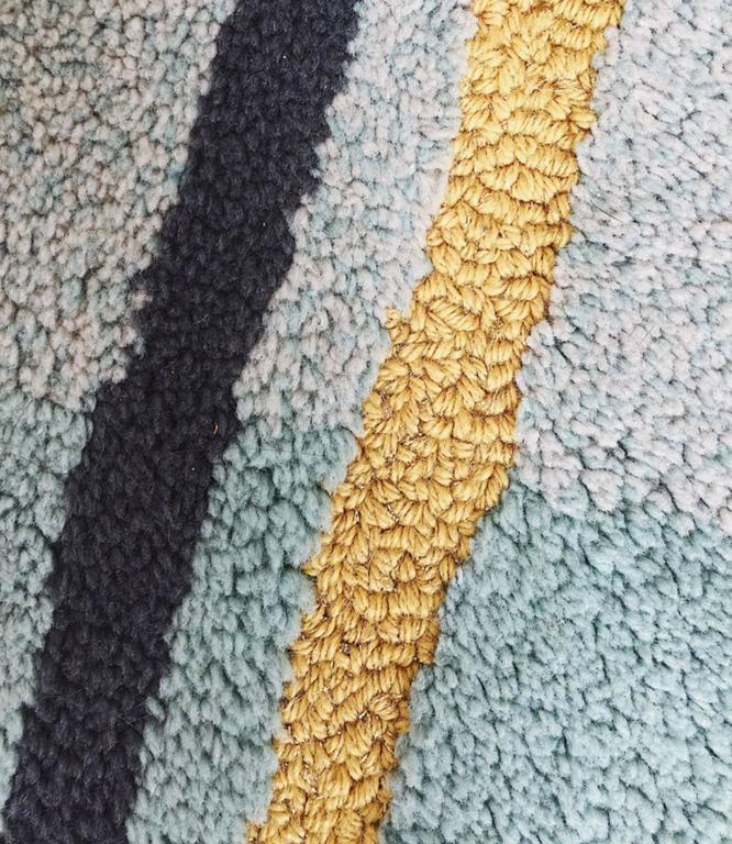 1980s Modern Abstract Area Rug For Sale at 1stDibs