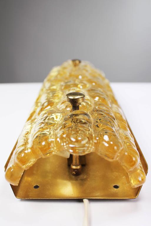 Carl Fagerlund for Orrefors Champagne Gefion Crystal Wall Sconces ...