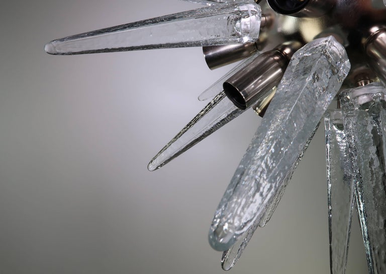 Italian Murano Mid Century Modern Handmade Spike Glass Sputnik ...