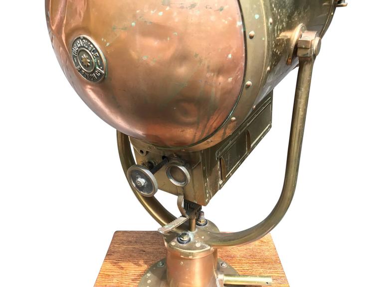 Massive WWII Searchlight by Carlisle and Finch For Sale at 1stdibs