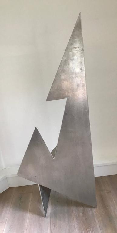 Geometric Steel Side Chair For Sale at 1stDibs