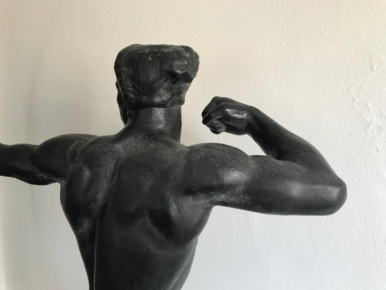 Hugo Lederer Art Deco Bronze of Archer at 1stDibs