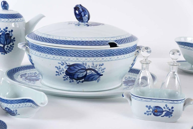 Royal Copenhagen Dinnerware, Tranquebar Pattern, 1970s For Sale at 1stDibs