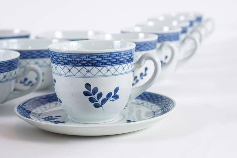 Royal Copenhagen Dinnerware, Tranquebar Pattern, 1970s For Sale at 1stDibs
